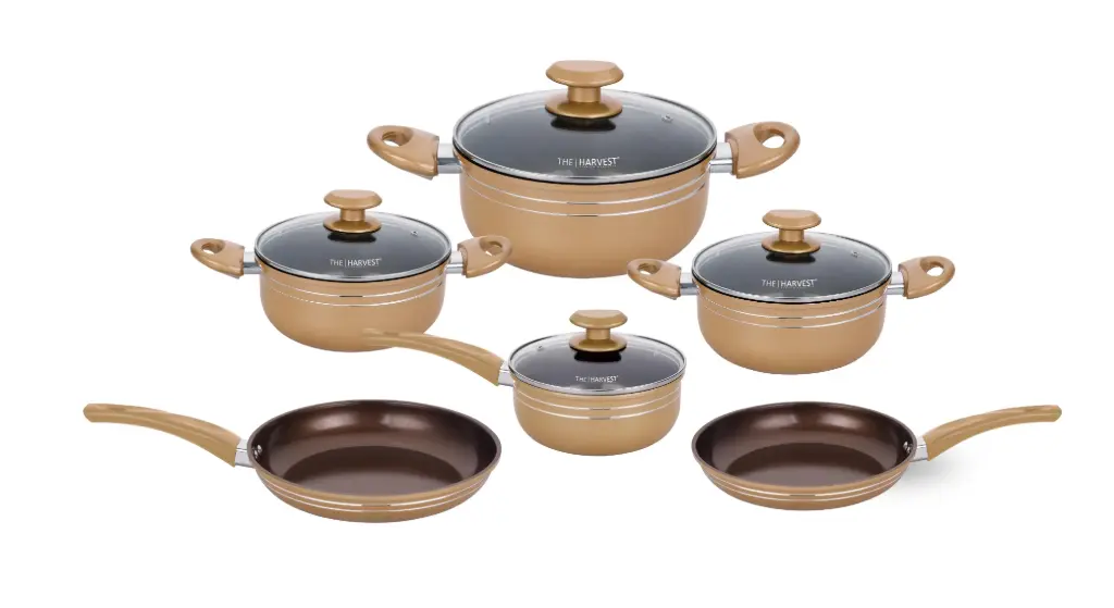[3382] - 10 CERA QUANTUM 10PCS CERAMIC COOKWARE SET | The Harvest ...